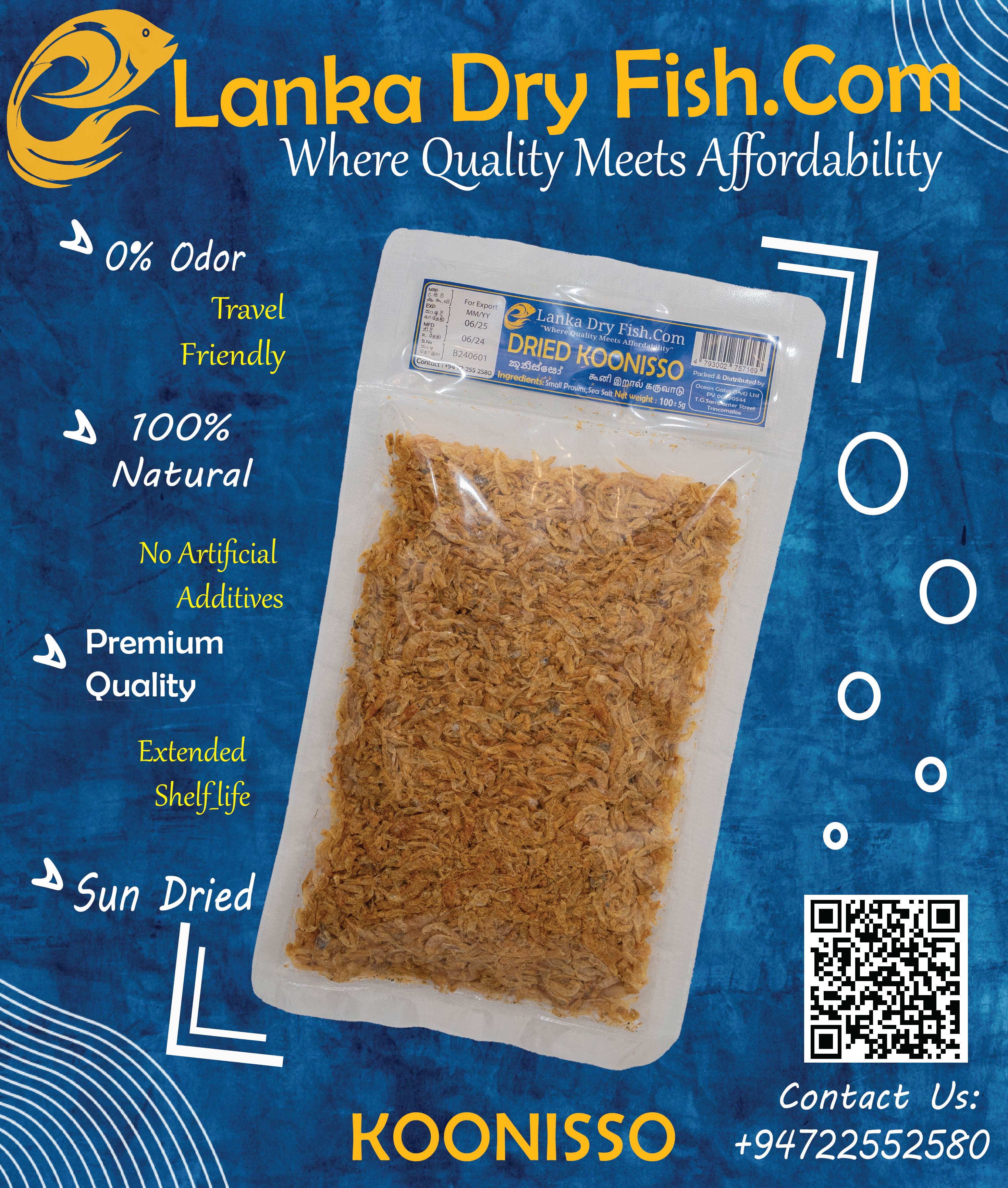 KOONISO_කූණිස්ස 100 g - Lanka Dry Fish.Com
